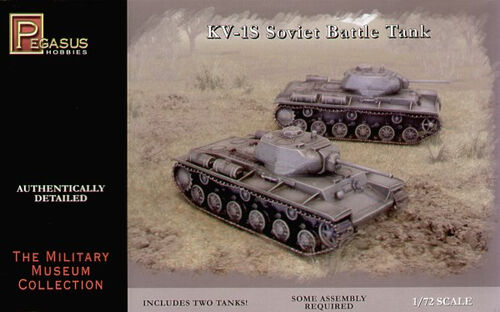 Pegasus 7667 Soviet KV-1 S Soviet Battle Tank (2 tanks in box)
