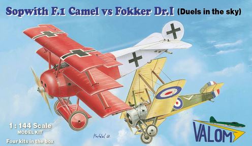 Valom 14421 Sopwith F.1 Camel vs Fokker Dr.I