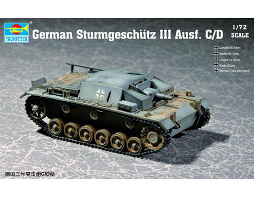 Trumpeter 07257 German Sturmgeschutz III Ausf.C/D