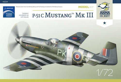 Arma Hobby 70039 P-51C Mustang™ Mk III Model Kit