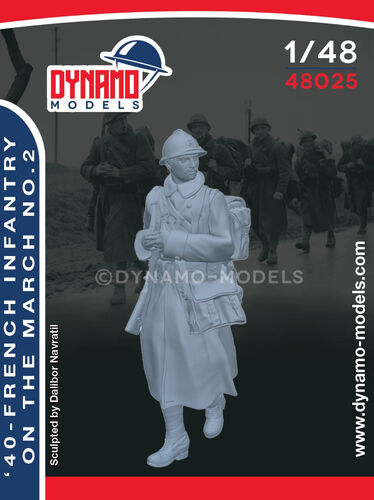 Dynamo-Models 48025 '40 - French Infantry On The March No.2