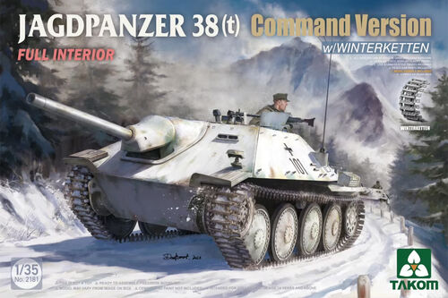 Takom 2181 Jagdpanzer 38(t) Hetzer - Command Version with Winterketten