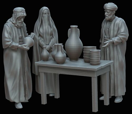 White Stork Miniatures F72053 Arab market