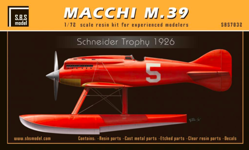 SBS Model 7032 Macchi M.39 Schneider Trophy 1926