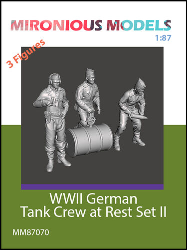 Mironious Models 87070 WWII German Tank Crew at Rest Set II