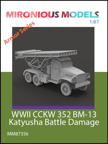 Mironious Models 87356 WWII CCKW 352 BM-13 Katyusha Battle Damage