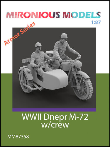 Mironious Models 87358 WWII Dnepr M-72 With Crew