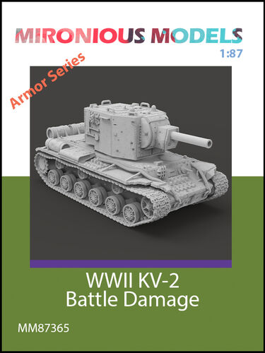 Mironious Models 87365 WWII KV-2 Battle Damage