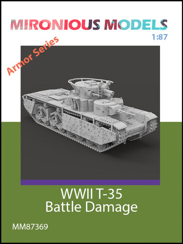 Mironious Models 87369 WWII T-35 Battle Damage