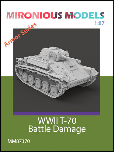 Mironious Models 87370 WWII T-70 Battle Damage
