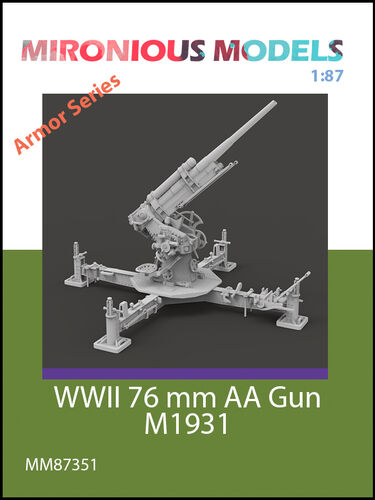 Mironious Models 87351 WWII 76mm AA Gun M1931