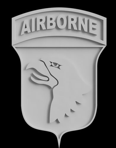 Dynamo-Models A90011-25 US 101st Airborne Division - Screaming Eagles Plaque