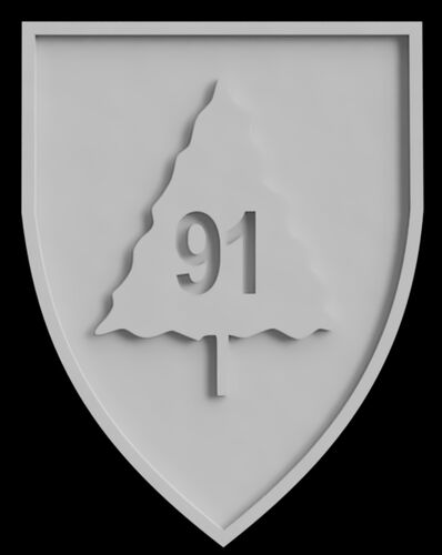 Dynamo-Models A90013-25 US 91st Infantry Division Plaque