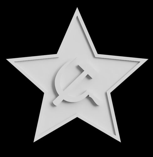 Dynamo-Models A90015-25 Soviet Star - With Border Plaque
