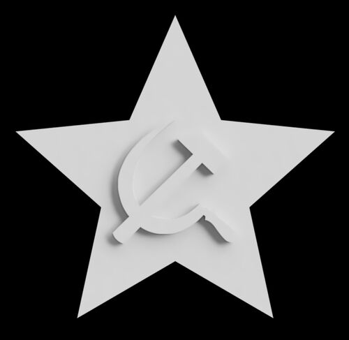 Dynamo-Models A90016-40 Soviet Star - Plain Plaque
