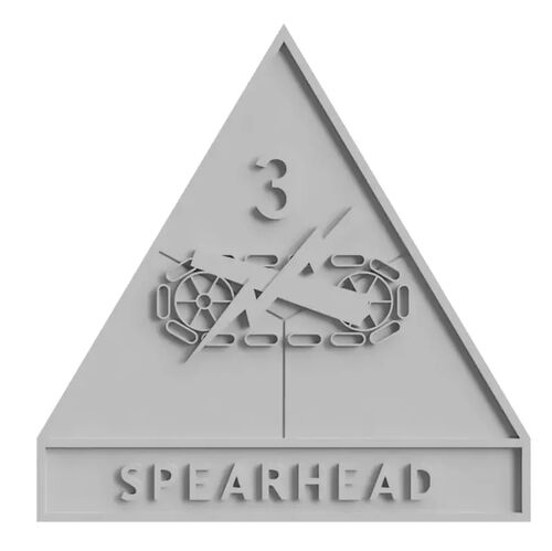 Dynamo-Models A90021-40 US 3rd Armored Division - Spearhead Plaque
