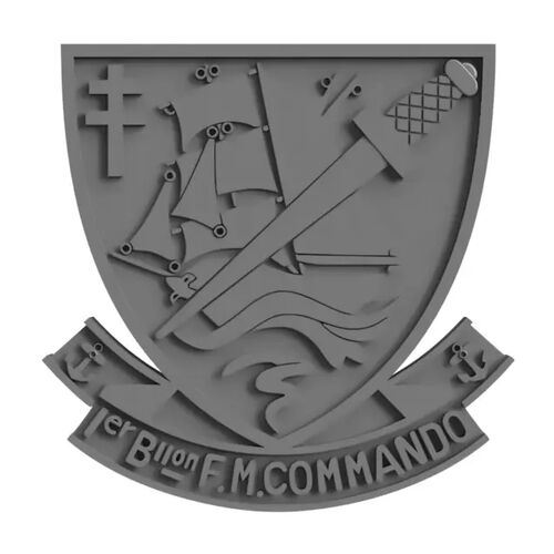 Dynamo-Models A90026-40 French Commando Kieffer Plaque