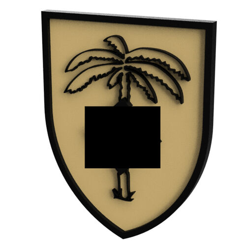 Dynamo-Models A90547-25 DAK Afrika Korps Solid Cross On Shield Plaque