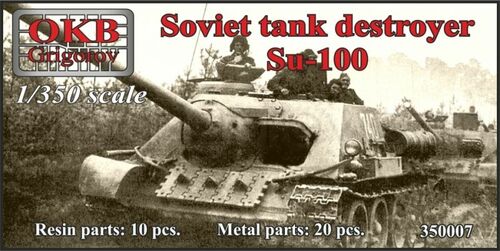 DISCONTINUED OKB Grigorov V350007 Soviet tank destroyer Su-100 (5 pieces)