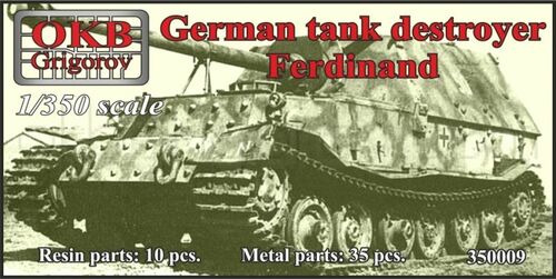 DISCONTINUED OKB Grigorov V350009 German tank destroyer Ferdinand (5 pieces)