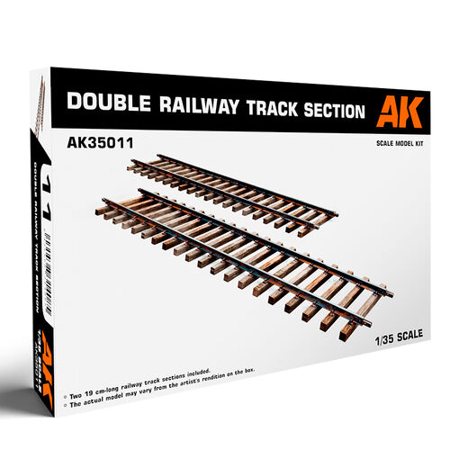 AK-Interactive 35011 Double Railway Track Section