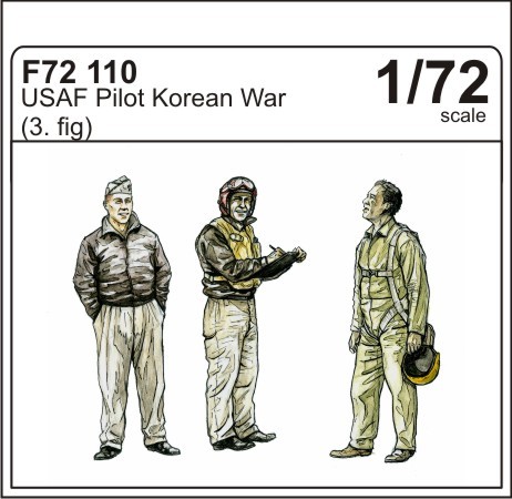 CMK F72110 USAF pilots Korean war 3fig.