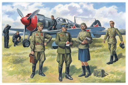 ICM 48084 Soviet Air Force Pilots and Ground Personnel (1943-1945)