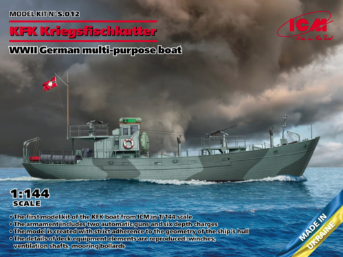 ICM S012 KFK Kriegsfischkutter WWII German multi-purpose boat