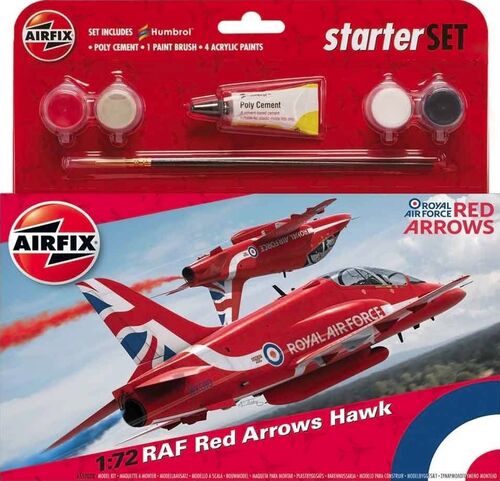 Airfix 55202C RAF Red Arrows Hawk - Medium Starter Set