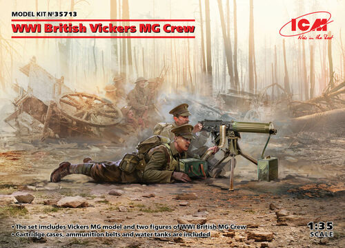 ICM 35713 WWI British Vickers MG Crew