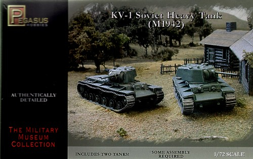 Pegasus 7666 Soviet KV-1 mod.1942 (2 tanks in box)