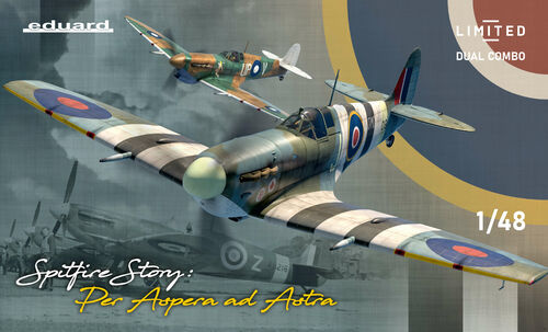 DISCONTINUED Eduard 11162 SPITFIRE STORY: Per Aspera ad Astra DUAL COMBO Limited edition