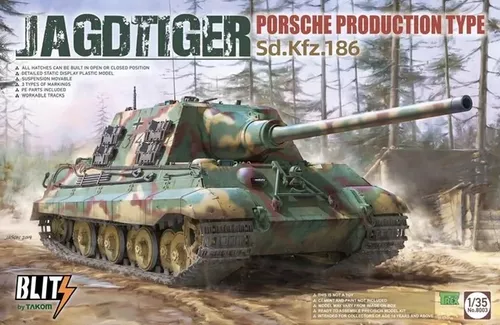 Takom 8003 Jagdtiger Sd.Kfz. 186 Porsche Production type