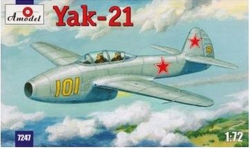 A-Model 07247 Yakovlev Yak-21 Soviet Jet Fighter