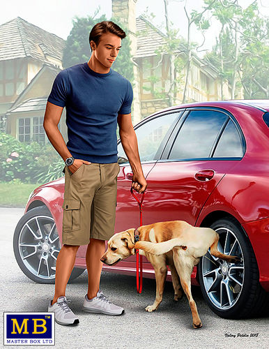 Master Box 24049 What he really thinks of your car. Bart and Radley (dog)