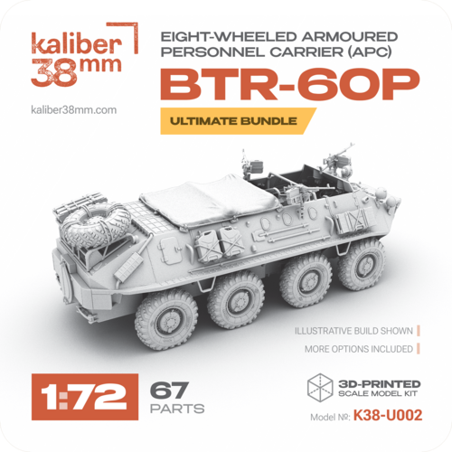 kaliber38mm K38-U002 BTR-60P - Eight-Wheeled Armoured Personnel Carrier (APC) - Ultimate Bundle