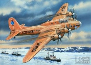 A-Model 72155 Petlyakov Pe-8 Polar Aviation Soviet Long Range Cargo Plane