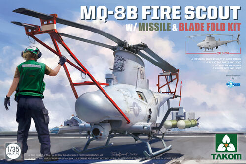 Takom 2169 MQ-8B Fire Scout w/MISSILE & Blade Fold Kit