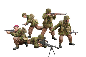 Bronco CB35130 WWII British Paratroops In Combat Set A