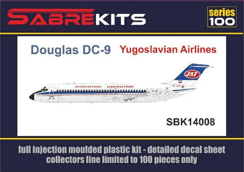 Sabre Kits 14008 Douglas DC-9-30 Yugoslavian Airlines JAT
