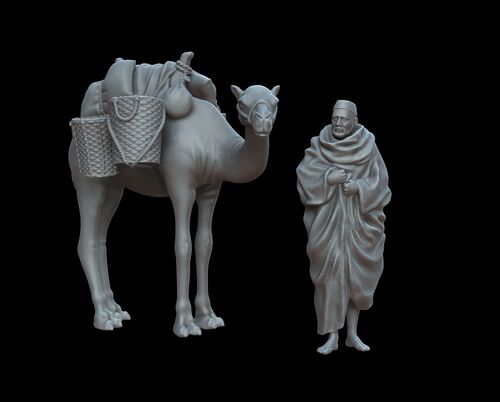 White Stork Miniatures F72052 Arab with camel