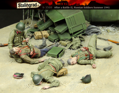 Stalingrad 3509 After a Battle II, dead Soviets