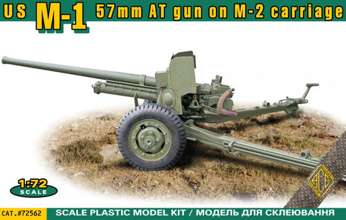 ACE 72562 US M-1 57mm AT Gun on M-2 carriage