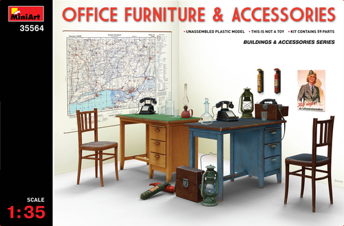 MiniArt 35564 OFFICE FURNITURE  &  ACCESSORIES