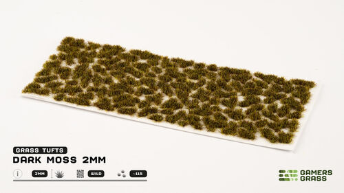 GamersGrass GG2-DMO Grass Tufts - Dark Moss 2mm