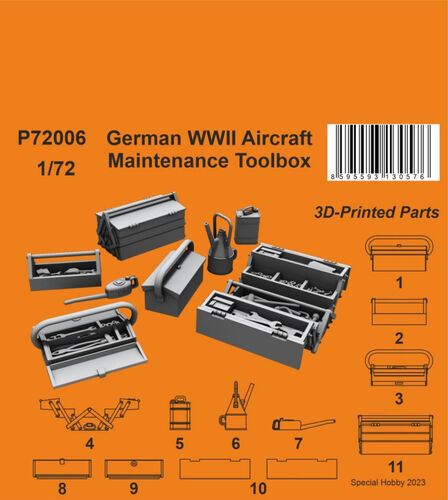 CMK P72006 German WWII Aircraft Maintenance Toolbox