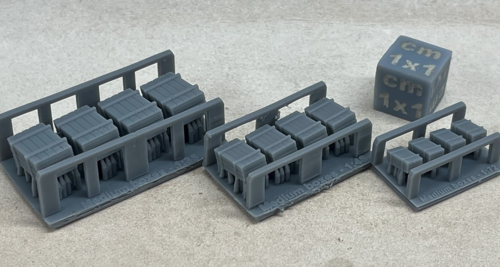 EMP3D 72040525 Skrzynie drewniane proste - typ 1 - średnie - 4 sztuki