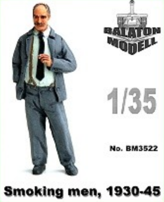 Balaton Modell BM3522 Smoking men, 1930-45 (civil) x1 fig.