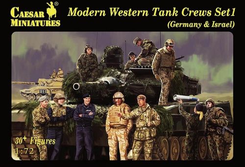 Caesar Miniatures H102 Modern Western Tank Crews Set 1 (Germany & Israel)