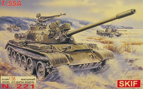 Skif 221 T-55A - Soviet main battle tank